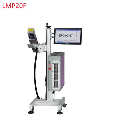 China 20W Mopa lasermarkeringsmachine vliegcoderingsmachine voor kleurendruk Te koop