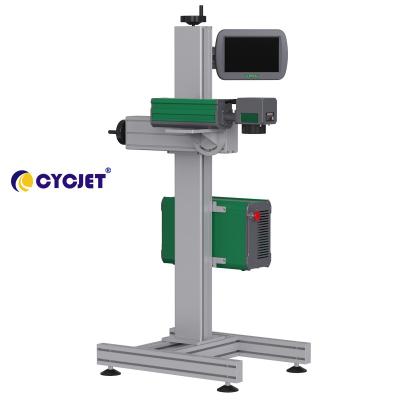 China Fiber Fly Laser Marking Machine For Black HDPE Pipe for sale