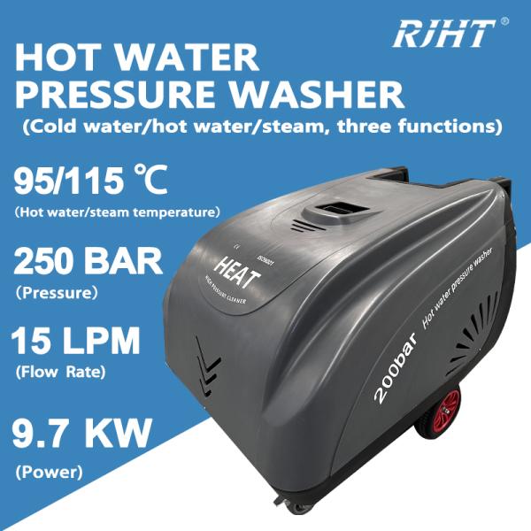 Quality RJHT-2515 Hot Water High Pressure Cleaning Machine Farm Sterilization and Disinfection Cold and Hot Water High Pressure Cleaning Machine for sale