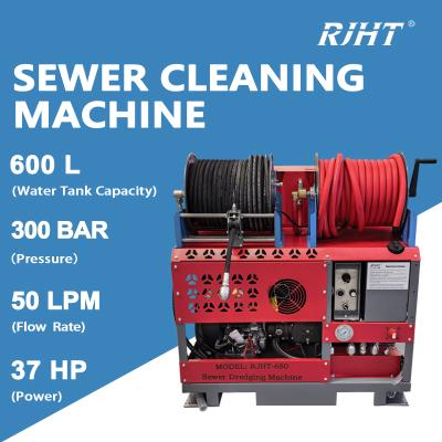 China RJHT-680N 600L Wireless Remote Pipeline Dredger High Pressure Water Jet Sewer Unclogging Machine for sale