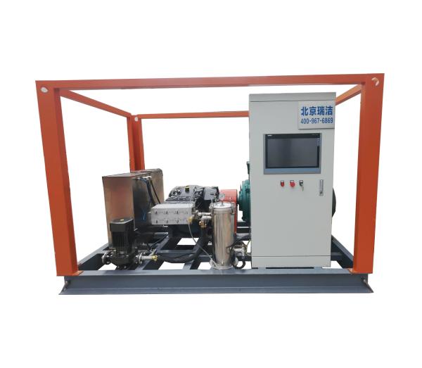 Quality Electric 200MPa ultra-high pressure water jet cleaning machine, chemical tank, concrete, brushed steel plate descaling and cleaning equipment for sale