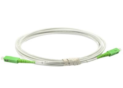 China G657B3 SC APC 1m Fiber Optic Patch Cable Simple Mode 3.0mm Fiber Jumper LSZH for sale