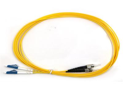 China 3m Single Mode Fiber Optic Patch Cable LC ST Patch Cord Jumper PVC / LSZH for sale