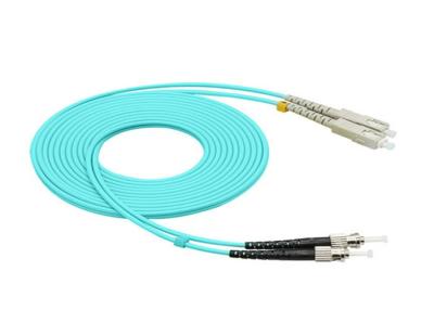 China SC To ST Fiber Patch Cable Om3 Multimode Fiber Optic Cable For Local Area Network for sale