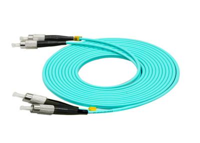 China FC FC OM3 Multimode Duplex Fiber Optic Cable 3m Carrier Class Blue Color for sale