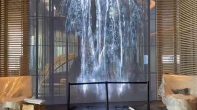 China 5000cd bendable See Through Led Screen Wall Rental For Events 500mm*1000mm for sale