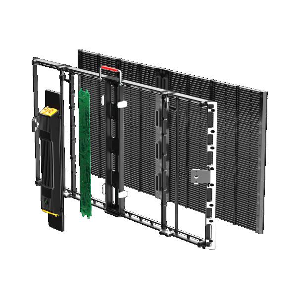 Quality DC4.5V Foldable Transparent Led Display Board Screen P7.82 500*1000mm for sale