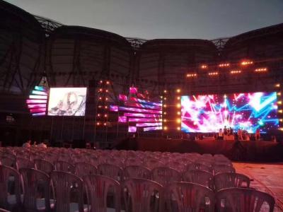 China Circular Led LCD Screen Rental Video Wall Modular Display For Church Conference for sale