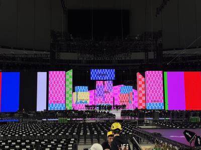 China GS P3.91 LED Video Wall for Events, Hard-Wired HUB, Fast Installation Rental Display for sale