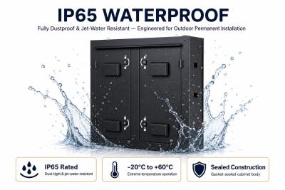 China P3 Outdoor LED Billboard Display — 5000nits IP65, Die-Cast Aluminum Cabinet, Fixed Installation Digital Signage for sale
