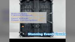 GS Series P3.91 LED Display Rental Video Wall