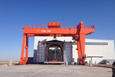 China FEM/DIN Double Girder Gantry Crane   Capacity: 10t, 20/5t, 32/5t, 50/10t, or other Lifting Height: 10m, 12m or other for sale