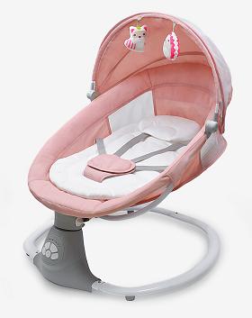 China OEM Pink Automatic Electric Cradle Swing Multiple Speed Settings for sale