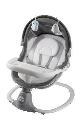 China 5 Point Harness Infant Rockers Gray Automatic Electric Swing Cradle for sale