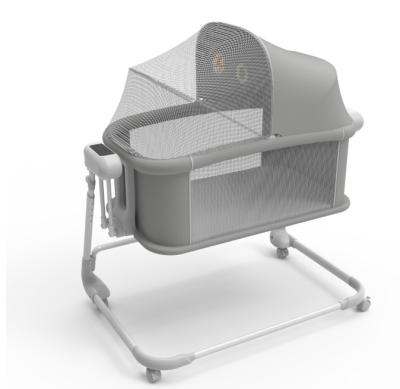 China Aluminum Alloy Infant Swing Bed Electric Cradle Bed ASTM F2088 Certification for sale