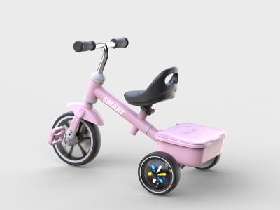 China EN71 Big Kids 3 Wheel Bike Pink Oem Kids 3 Wheel Bike For Toddler for sale