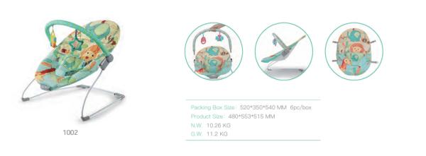 Quality Aluminum Alloy Infant Rocker Chair Green Swing Chair For Newborn for sale