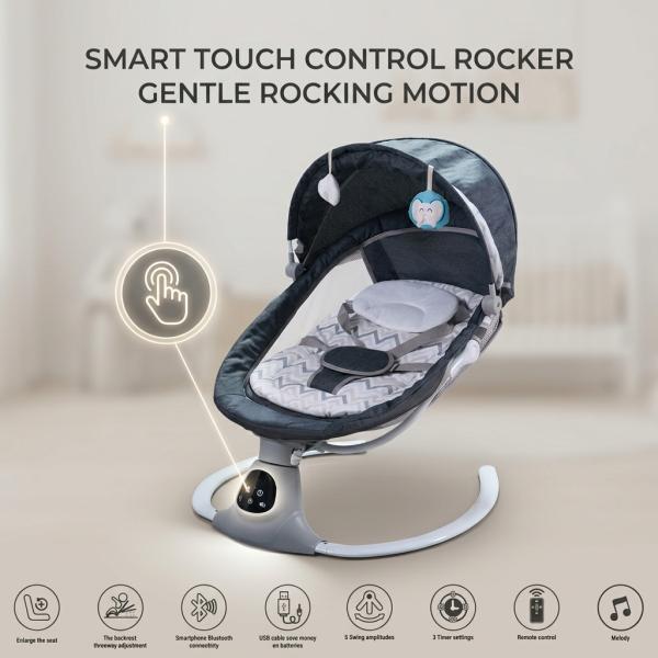 Quality CPC Certified Smart Bouncer ODM Childrens Smart Music Rocking Chair for sale
