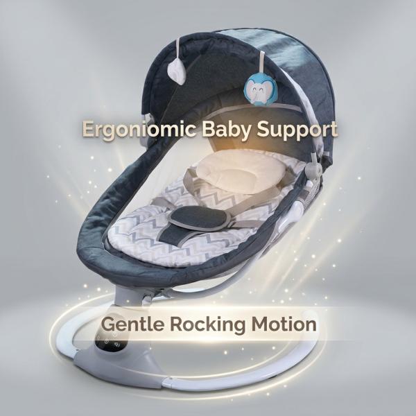Quality OEM ODM Smart Bouncer Private Label Smart Rocking Chair Black for sale