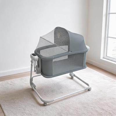 China Aluminum Alloy Infant Swing Bed Electric Cradle Bed ASTM F2088 Certification for sale