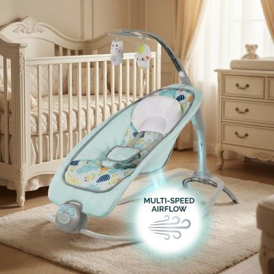 China Vintage European Baby Rocking Chair Polyester Fiber Upholstery Infant Rocker Chair Nursery Furniture for sale