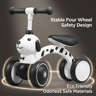 China Custom Kids Balance Bike Factory 4 Wheel 50KG Detachable Footrest with Magnetic Light Wheels for sale
