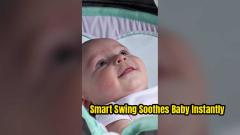Smart Electric Baby Swing with Cry Sensor and Canopy