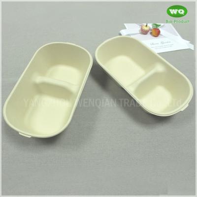 China 850ml 2-Components 100% Compostable Hot Food Container-Wholesale Packaging Lunch Boxes Disposable Plastic Food Container for sale