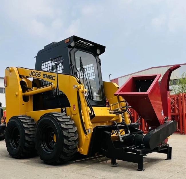 Euro 5 CE EPA Wheel Skid Steer Loader 500kg 800kg 1050kg Track and Skid Mini Loaders with Hammer Attachment