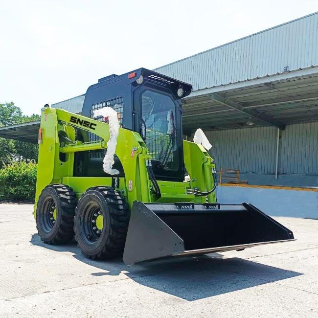 Hydraulic Pilot Joystick Control Compact Wheel Garden Mini Skid Steer Loader Earth Moving Digger Machinery