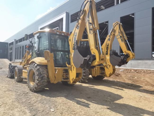 Front End Loader Backhoe 4X4 2.5 Ton Mini Payloader Joystick Tractor Mini Retroexcavadora Back Hoe Loader Excavator