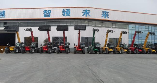 4X4 7m Four Wheel Steering 3 Ton 4 Ton Lifting Height Telescopic Boom Forklift Telehandler