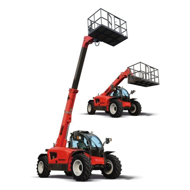 Four Wheel Steering Telehandler 3 Ton 4 Ton Telescopic Boom Forklift