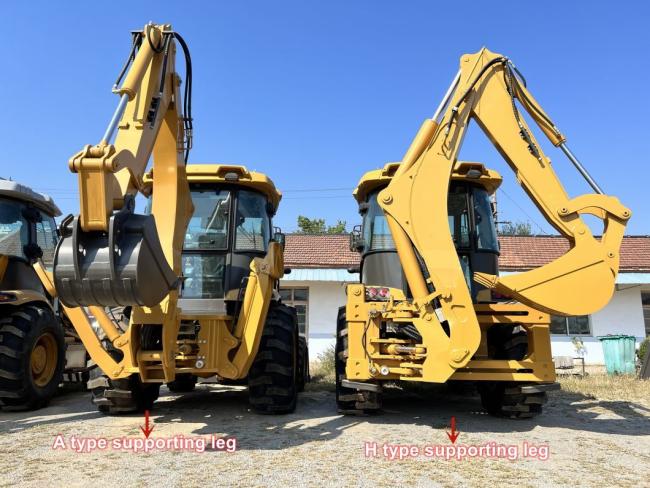 Earth-Moving Machinery Retroescavadeira Wheel Front Loader and Backhoe