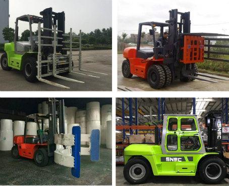 5tons Diesel Forklift with Paper Roll Clmap