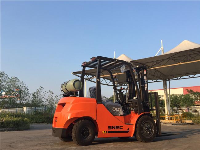 Forklift with Triplex Full Free 4.5m Mast Fork Lifter Fd30
