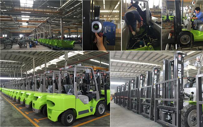 Forklift with Triplex Full Free 4.5m Mast Fork Lifter Fd30