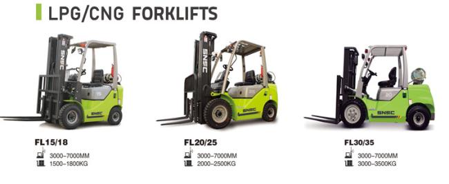 3ton LPG Fork Lifter Gas Propane Forklift with Fork Positioner and Side Shifter