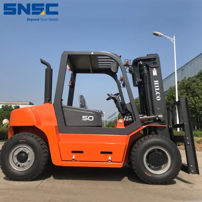 Big 5 Ton Forklift Truck with Mitsubishi Engine