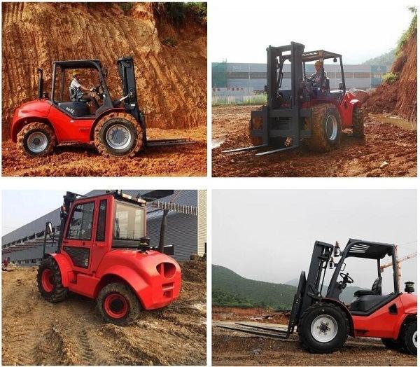 Carretilla Elevadora 4X4 3.5ton 4WD Rough Forklift