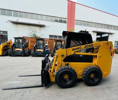 China AC Mini Skidsteer Skid Steer Loader 500kg 850kg 1050kg with Optional 4 in One Bucket for sale