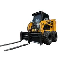 Quality 500kg 800kg 1050kg Compact Mini Skid Steer Loader Diesel With Optional 4 In One for sale