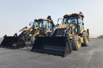 China Snsc Whosale 388 Loader 4X4 Backhoe Loader with Front End Loader Q235A Mast Material for sale
