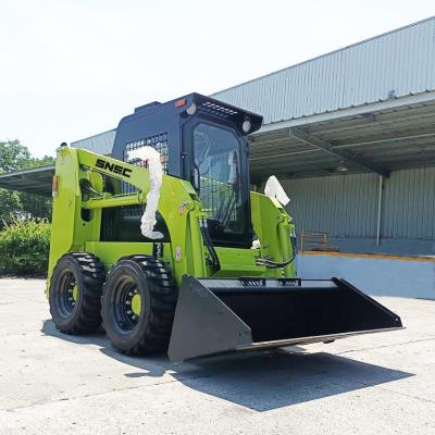 China Compact Skid Steer Loader 300kg 500kg 800kg 1050kg with Optional 4 in One Bucket for sale