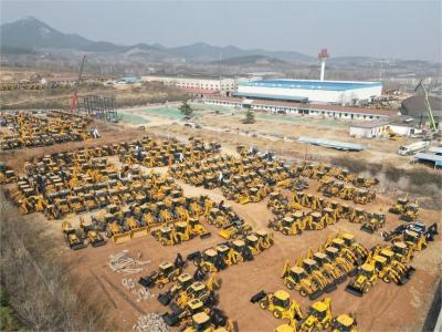 China Aanpassing Shanmon 388 Backhoe Wheel Loader Met Rotary Load And Unload 4 Wheel Loader Te koop
