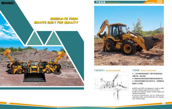 Quality Rotary Load and Unload 2.5 Ton Quick Hitch Backhoe Wheel Loader with Maquinas for sale