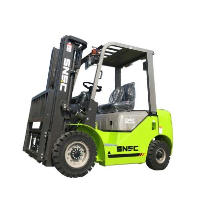 China Side Shifter 2,5 ton Diesel Caretilla Autoelevatora Diesel Engie Vorklift Gemakkelijk manoeuvreren Te koop