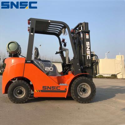 Cina Forklift a propano FL20 2 tonnellate Lp Gas Gasoline Forklift per il centro di carico del gas naturale 500 mm in vendita