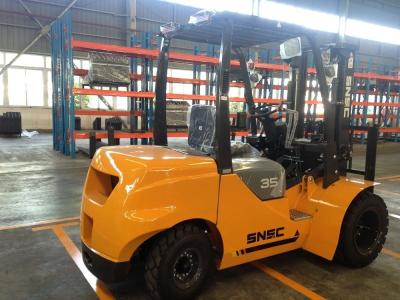 China Copper Radiator Isuzu Engine Forklift 3.5t Diesel Forklifter for Ordinary Combustion for sale