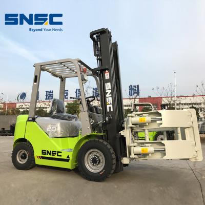 China Surinam Diesel Snsc 2ton Paper Roll Vorklift met op maat gemaakte aanvraag en brandstofoptie Te koop